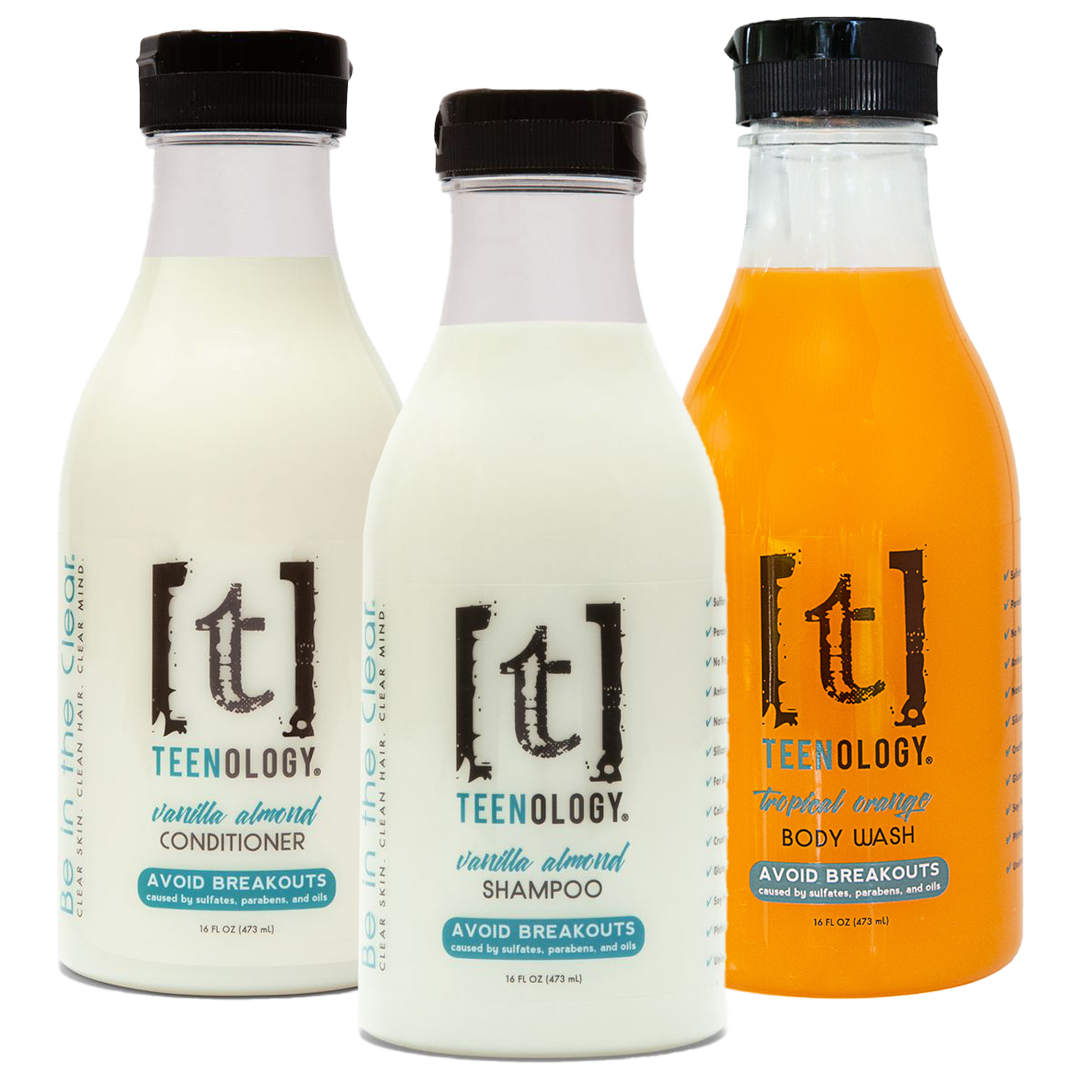 Clear Start Kit | Shampoo + Conditioner + Body Wash | Save 15% – TEENOLOGY